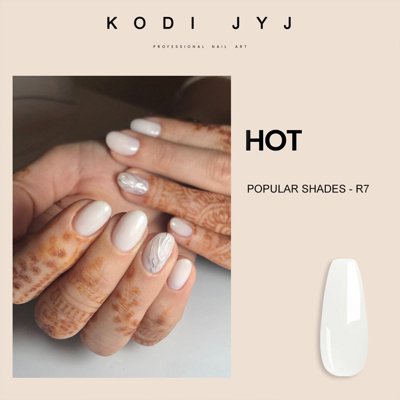 KODI JYJ 12ml Nude Natural Rubber Base Gel Nail Polish 7 Colors– KODI JYJ Official Store